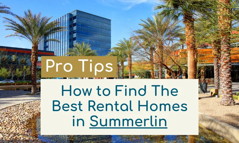 Discover the Best Rental Homes in Las Vegas Summerlin
